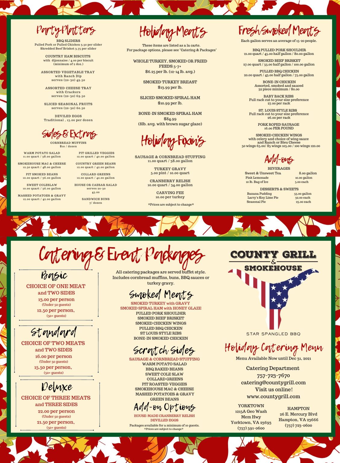 Catering | County Grill
